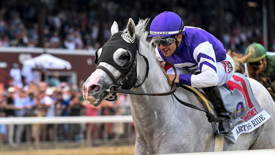 Arthur's Ride Beats Top Older Horses, Rolls to Whitney Stakes Victory ...