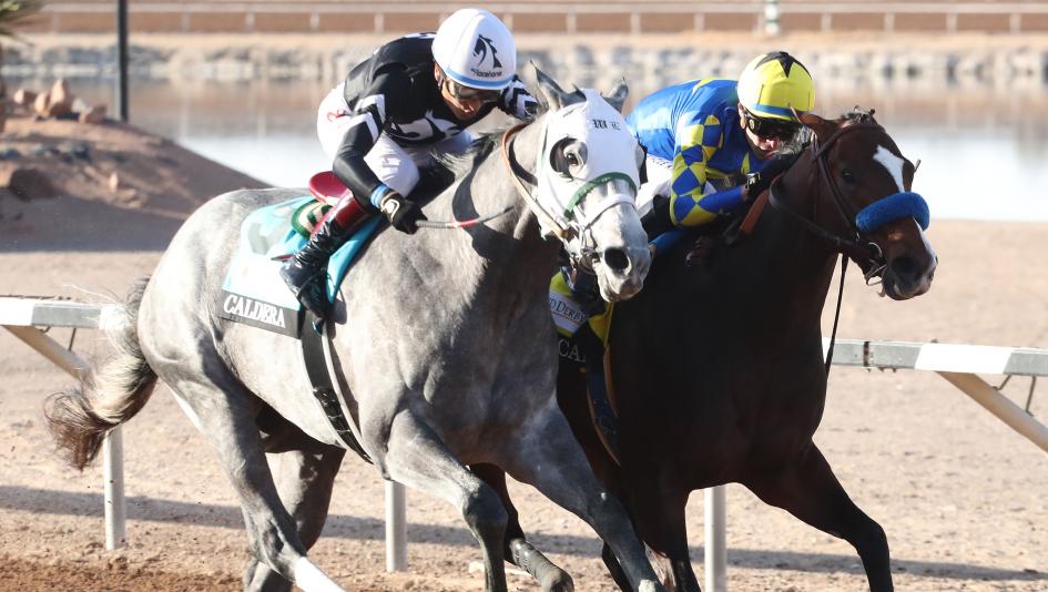 Getaway Car Holds off Caldera to win Sunland Park Derby | America's ...