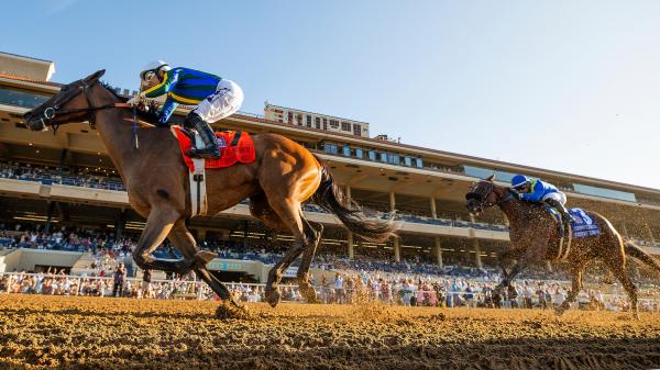 Blue Stripe Powers Clear to Win Clement L. Hirsch Stakes | America's ...